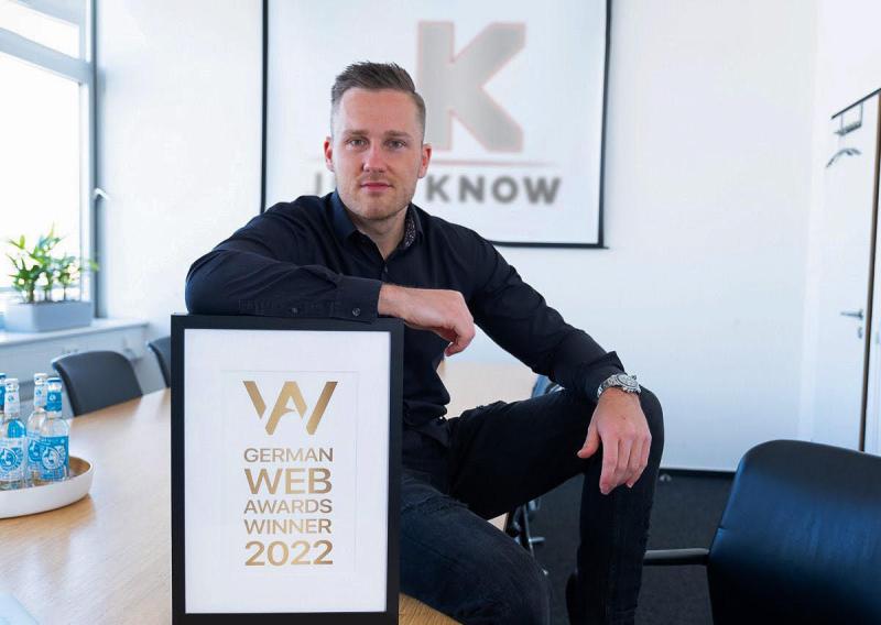 Just Know receives German Web Award | Startbase