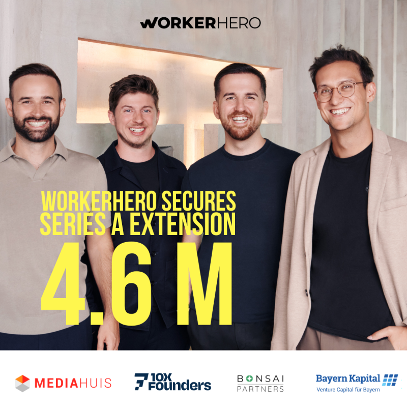 WorkerHero raises Series A to 4.6 million euros | Startbase